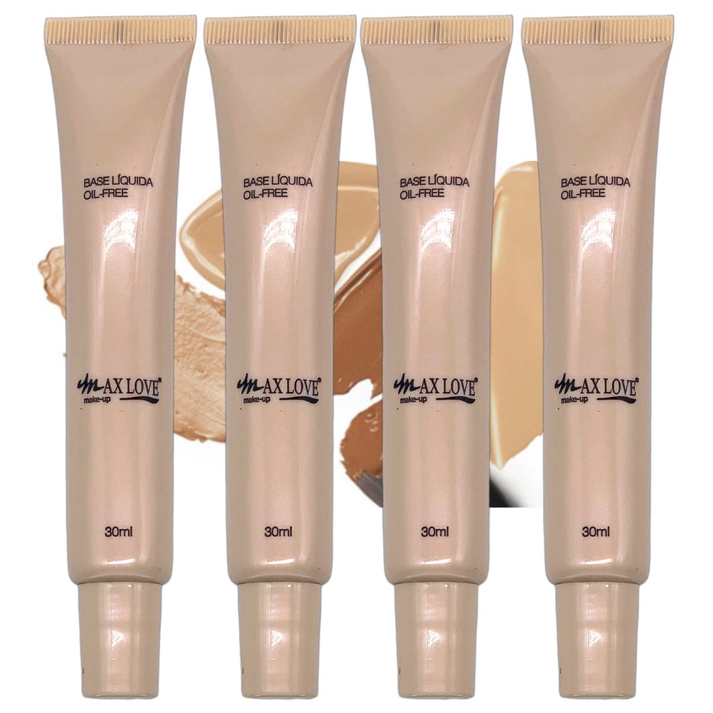 Base Líquida Matte Max Love OIL-FREE Tons Médios e Escuros | Shopee Brasil