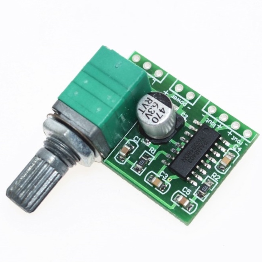Modulo Amplificador de Audio PAM8403 com Controle Volume Arduino ...