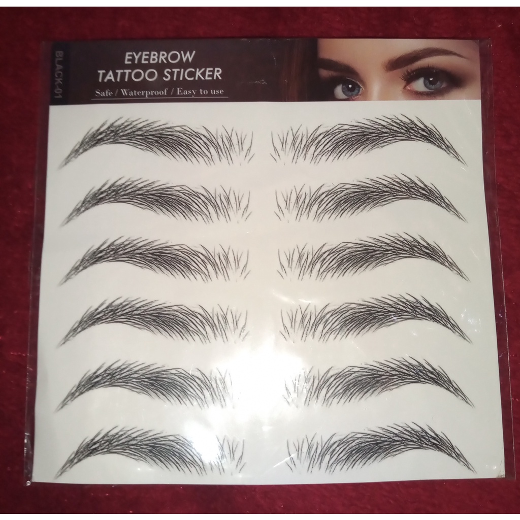 Adesivos Para Sobrancelhas 6 Pares Moldes Para Sobrancelhas Shopee