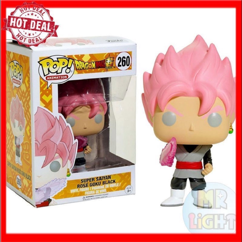 Funko Pop Dragon Ball Z Super Saiyan Rose Goku Black Figure Toy #260 ...