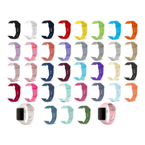 Pulseira Sport Silicone Para Apple Watch W26 Mini W46 W56 T500 P10