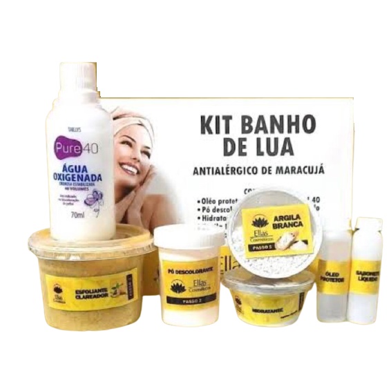 Kit Banho De Lua Antialérgico Maracujá Morango Ou Rosa Mosqueta 10 ...