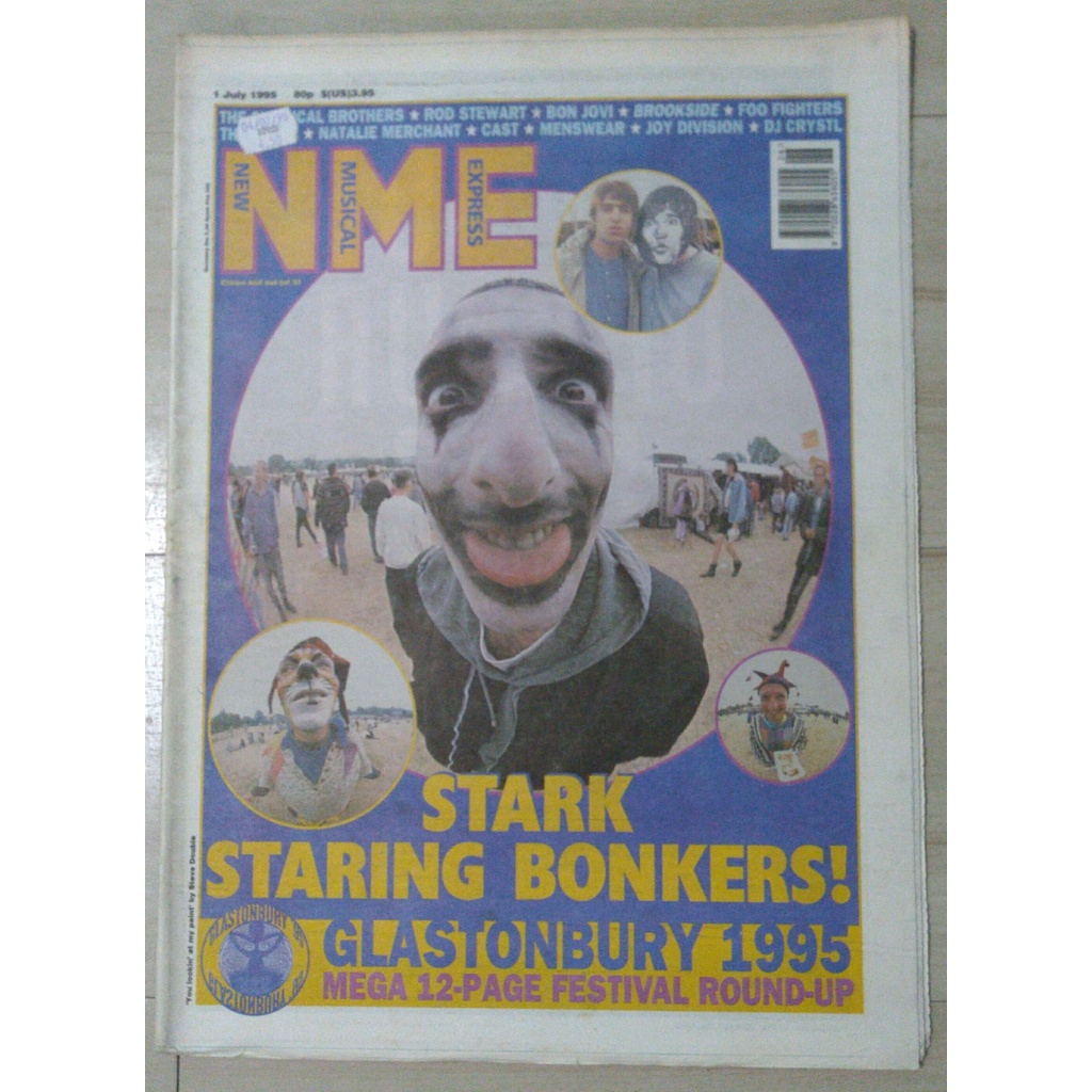 Revista Nme New Musical Express 1 July 1995 Glastonbury 1995 Bon Jovi ...