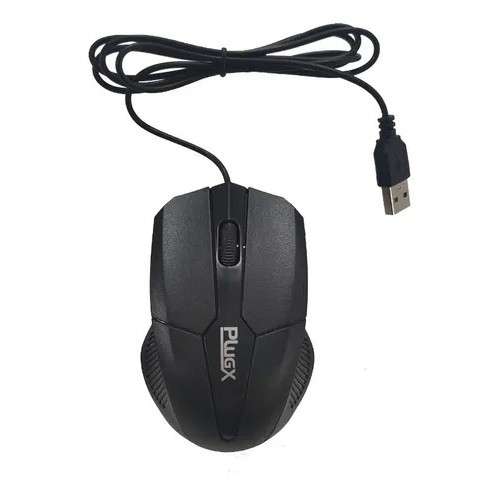 MOUSE COM FIO PLUGX 1200DPI | Shopee Brasil