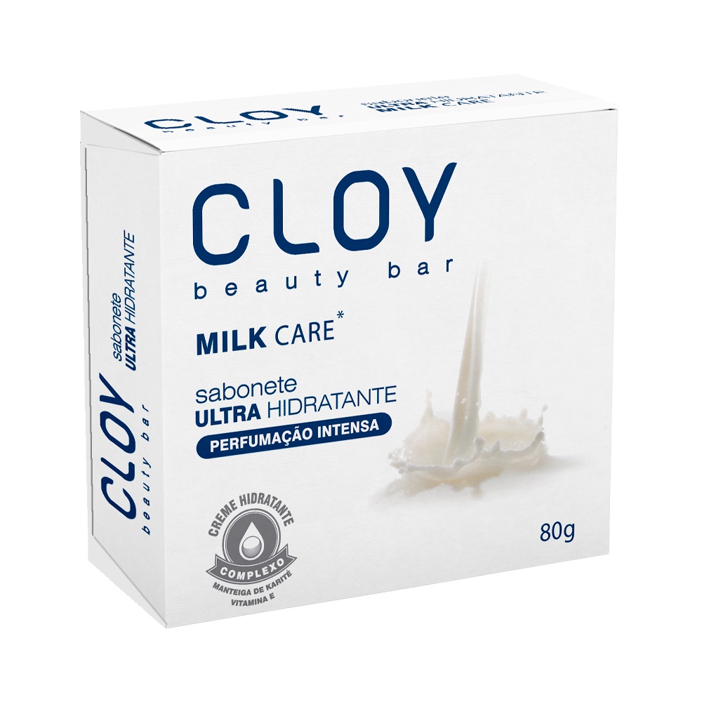 Sabonete Ultra Hidratante de Luxo Cloy Beauty Bar Milk Care Ultra ...
