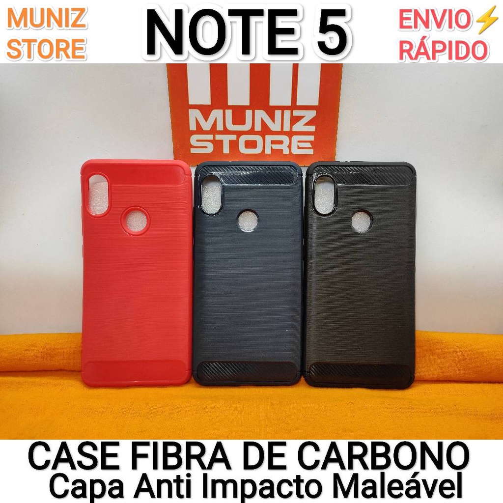 Capa Redmi Note 5 Xiaomi Anti-Impacto Case Fibra de Carbono MaleƔvel ... Capa Redmi Note 5 Xiaomi Anti-Impacto Case Fibra de Carbono MaleƔvel ...