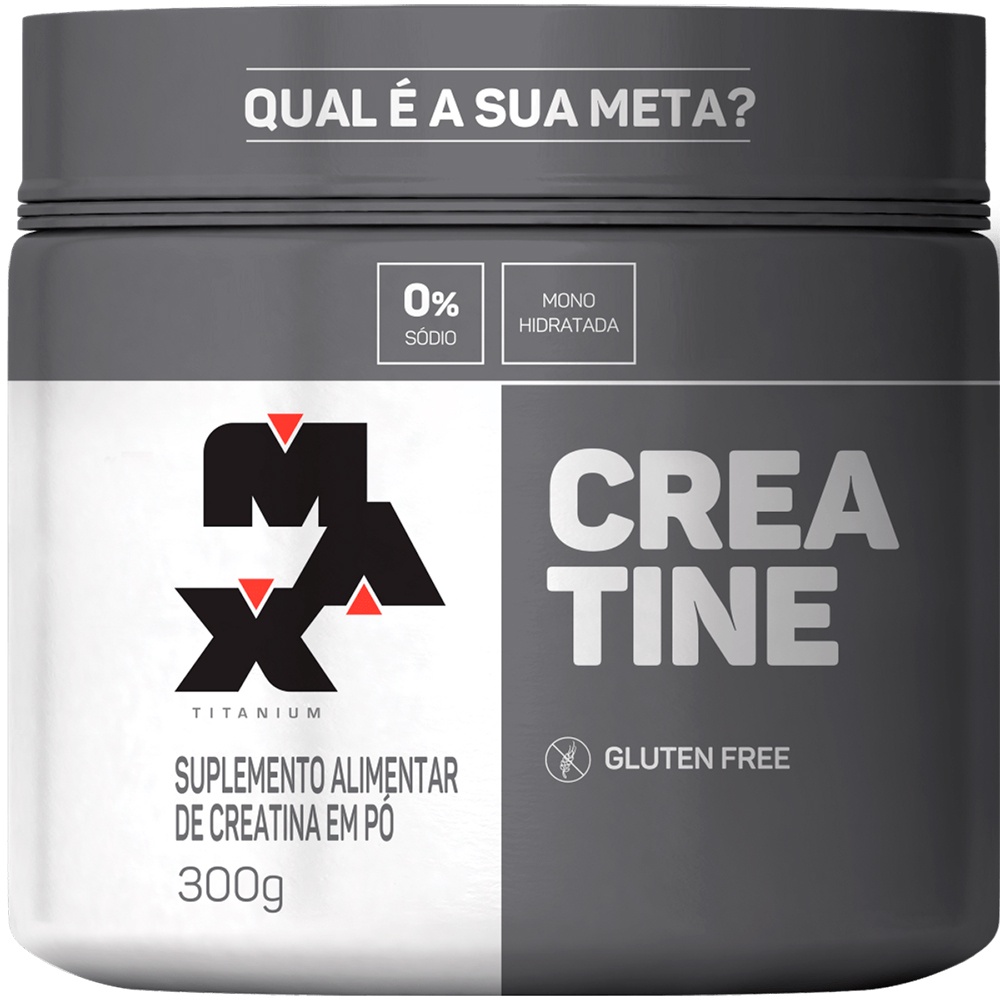 Creatina Max 100% Pura Monohidratada - 300g - Max Titanium | Shopee Brasil