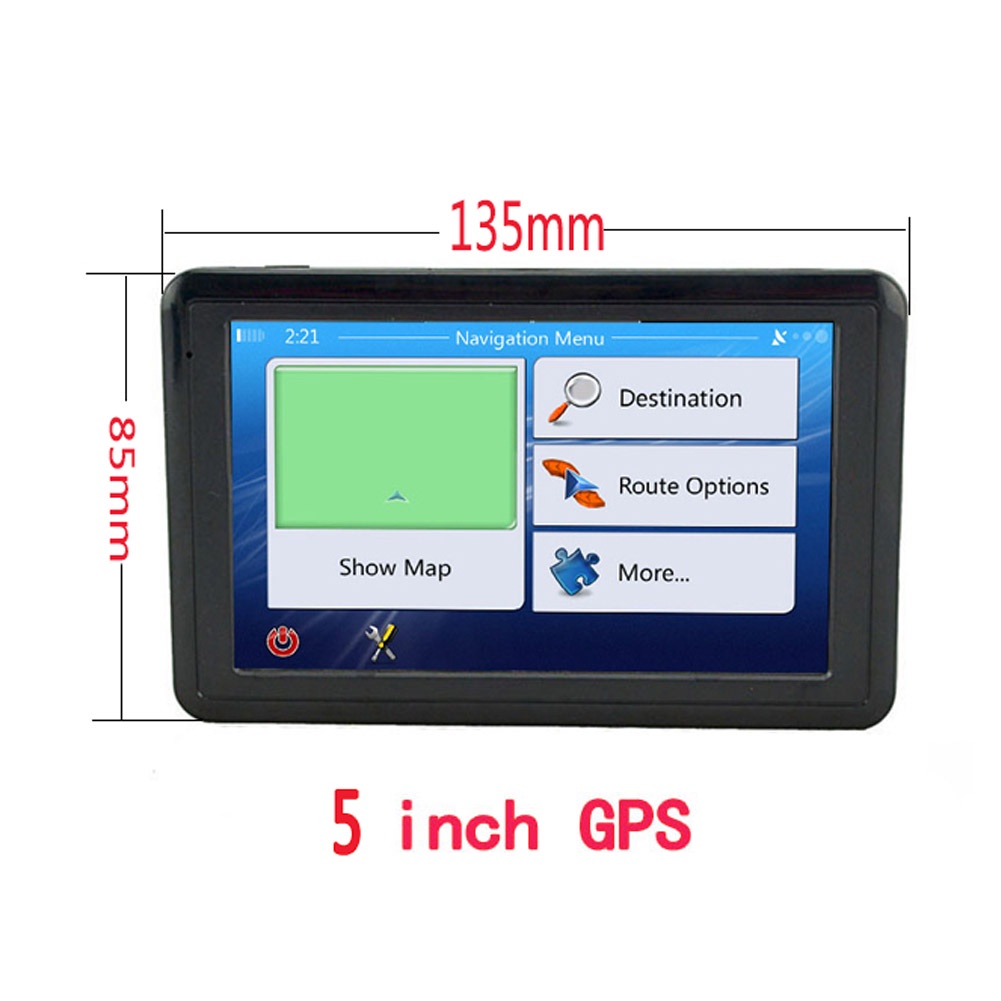 Tela de toque GPS de navegação 5 -polegada caminhão de carro 8g 128m ...