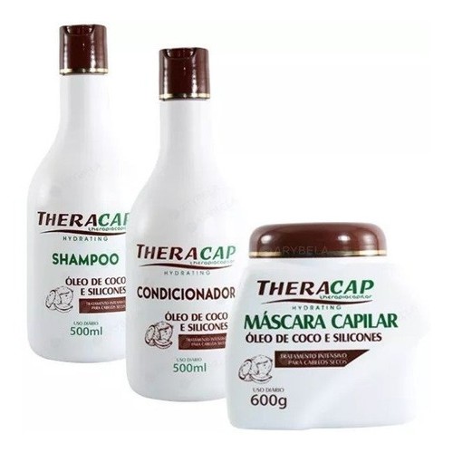Theracap - Kit Hidratação Óleo De Coco E Silicone - Pronta Entrega ...