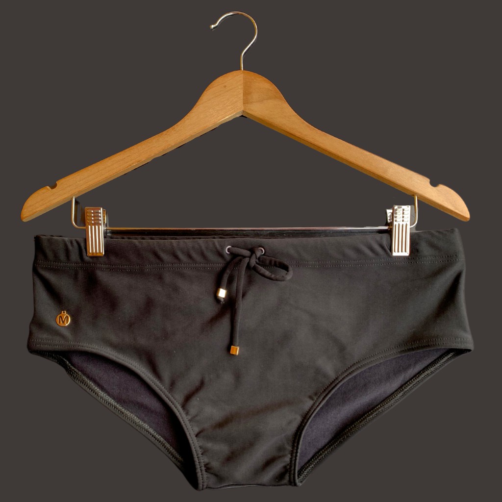 Sunga Premium Preta com amarração Externa | Shopee Brasil