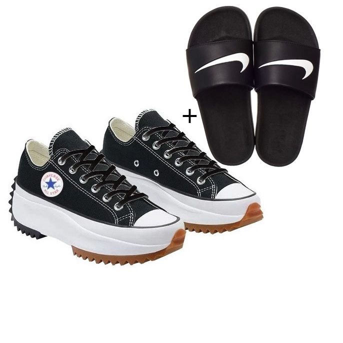 Tenis Feminino allStar Chuck Taylor Tratorado + chinelo Nk leve ...