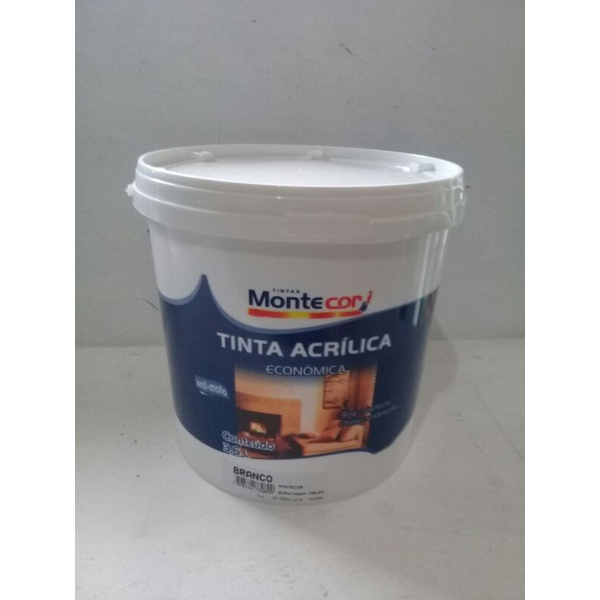 tinta latex montecor 900 ml branco | Shopee Brasil
