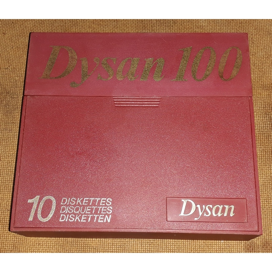 Caixa Para Disquetes 5 1/4 Dysan 100 Com 11 Disquetes | Shopee Brasil