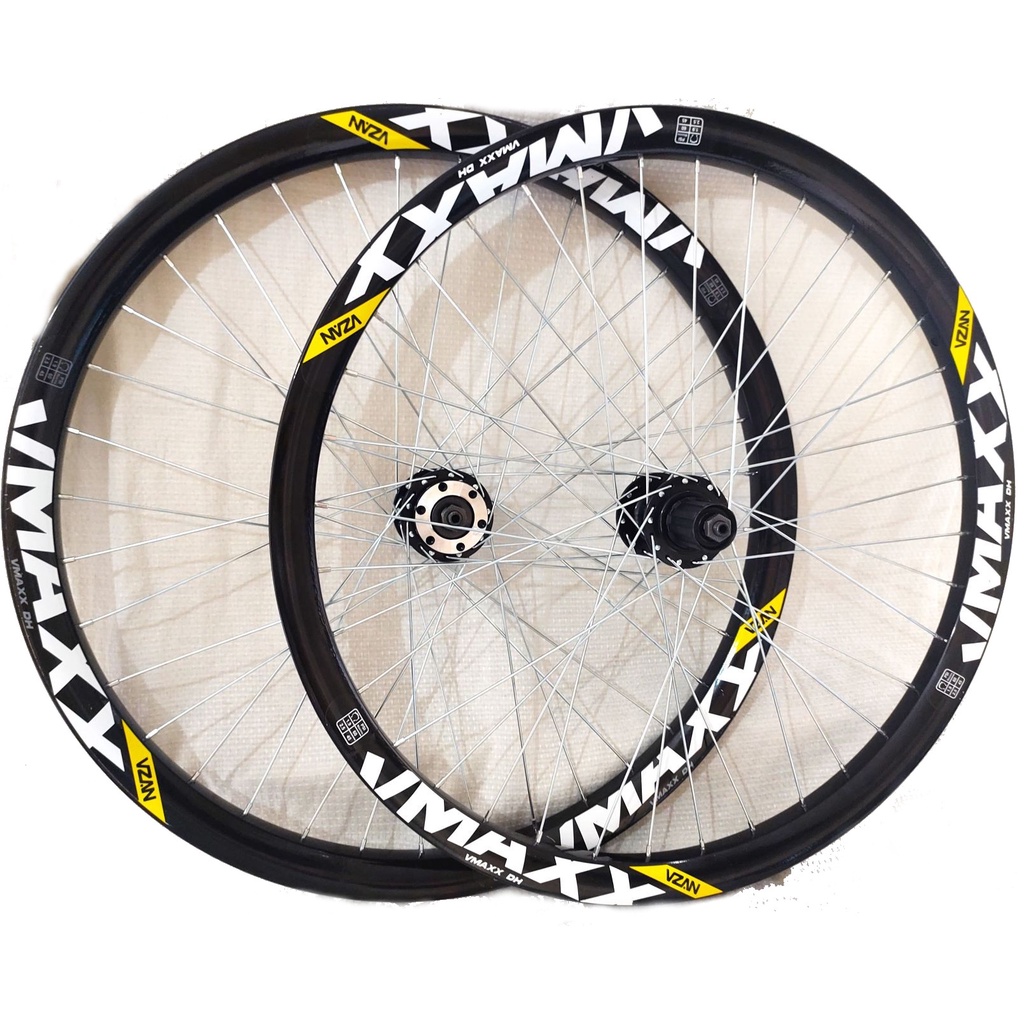 Roda Vmaxx Cassete Completa Aro 26 cubo de porca COM Freio a disco ...
