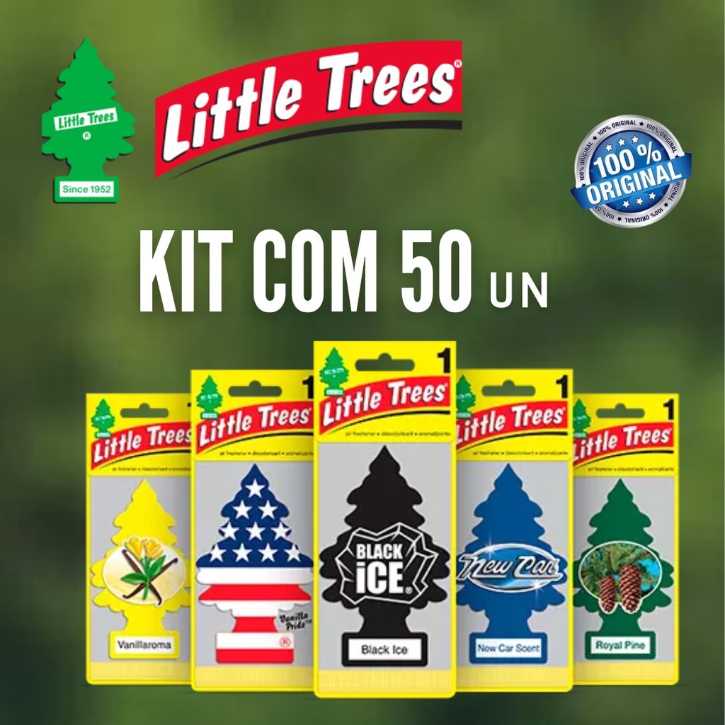Kit com 50 aromatizantes Little Trees ORIGINAL | Shopee Brasil