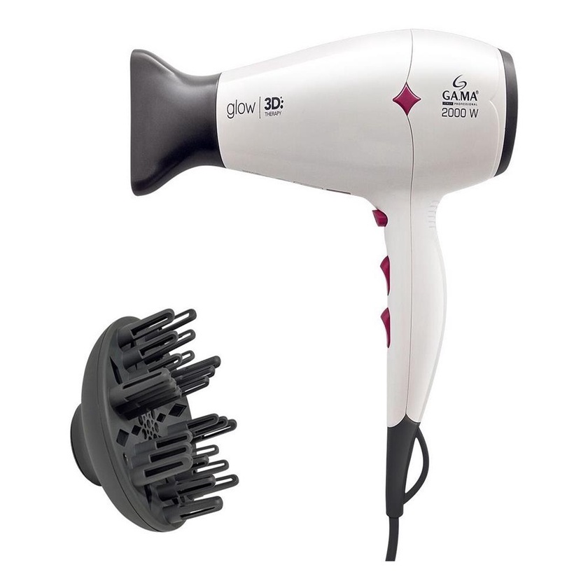 Secador Cabelos Gama Profissional Glow 3d 2000w Com Difusor Envio ...