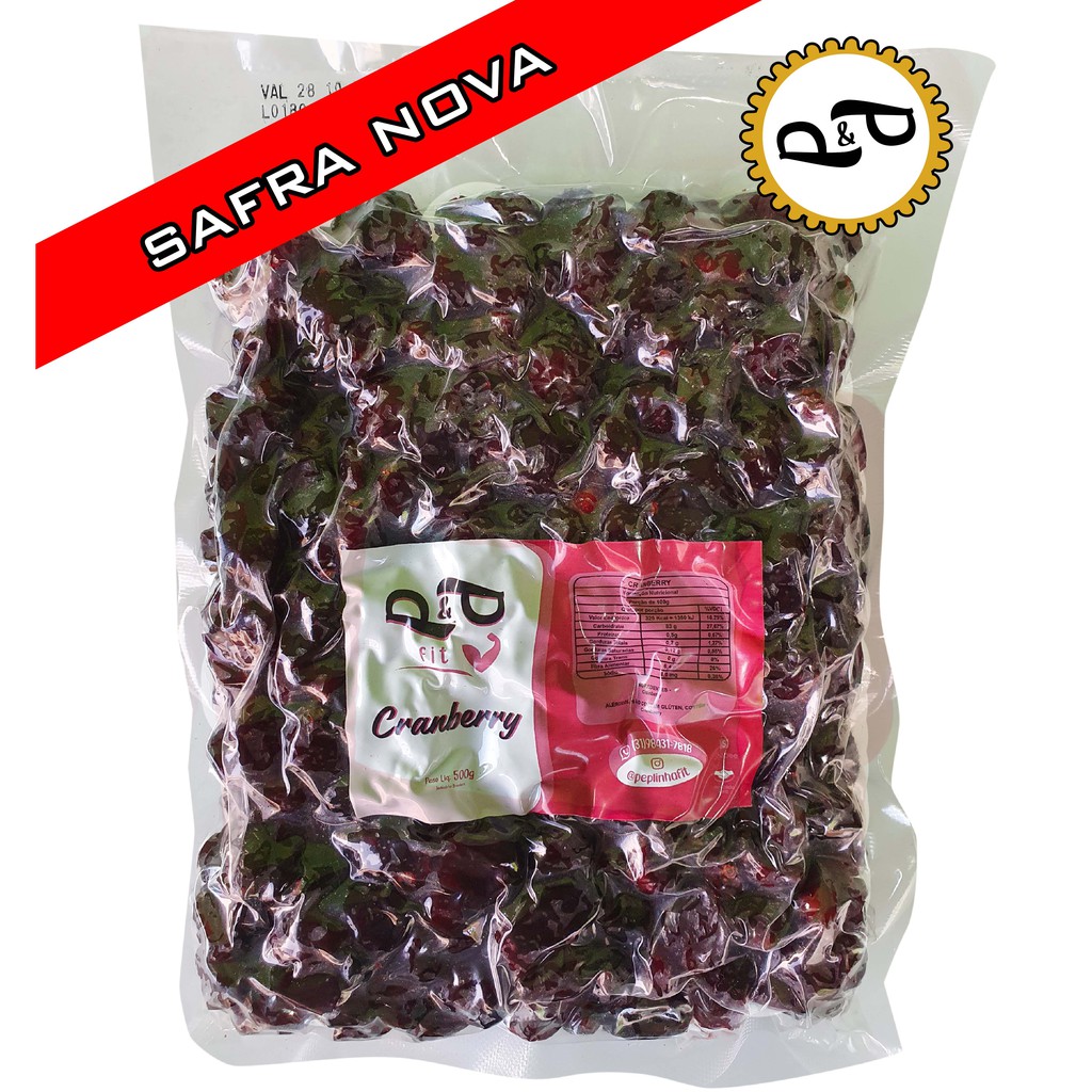 Cranberry Inteiro Desidratado P&P - Previne infecção urinária | Shopee ...