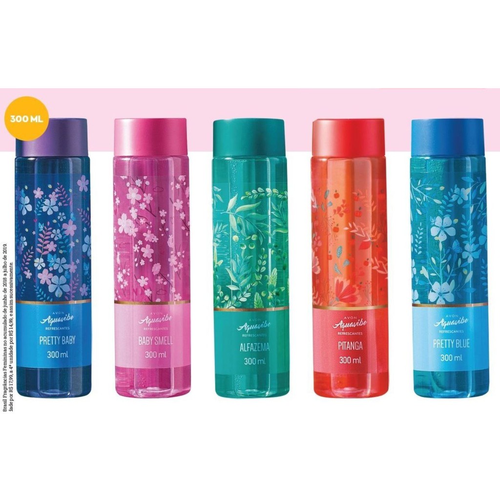 Avon 3 Perfumes de 300 Ml ou 1 Litro Avon Colonia Aquavibe Perfume ...