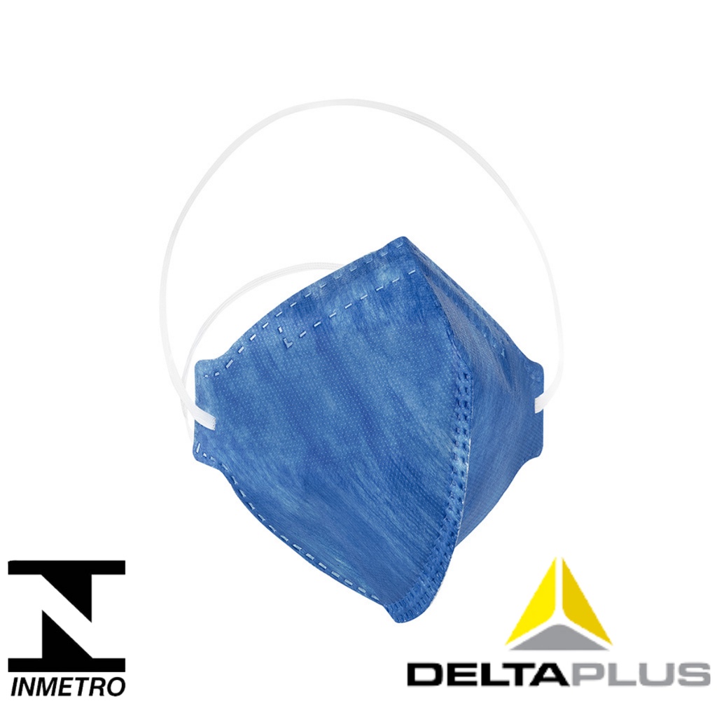 máscara pff2 sem válvula eq n95 com Inmetro marca Delta plus | Shopee ...
