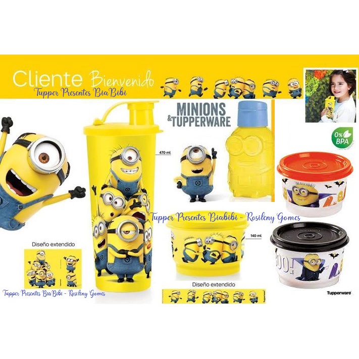 Tupperware Coleção Minions Vários Modelos | Shopee Brasil