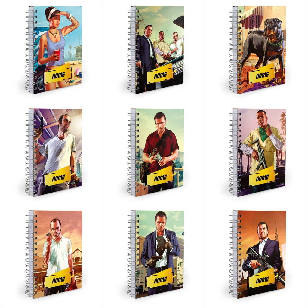Agenda 2026 Personalizada GTA V - Com Seu Nome | Shopee Brasil
