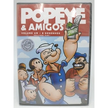 Dvd Popeye & Amigos Vol.1 . 8 Desenhos - Original | Shopee Brasil