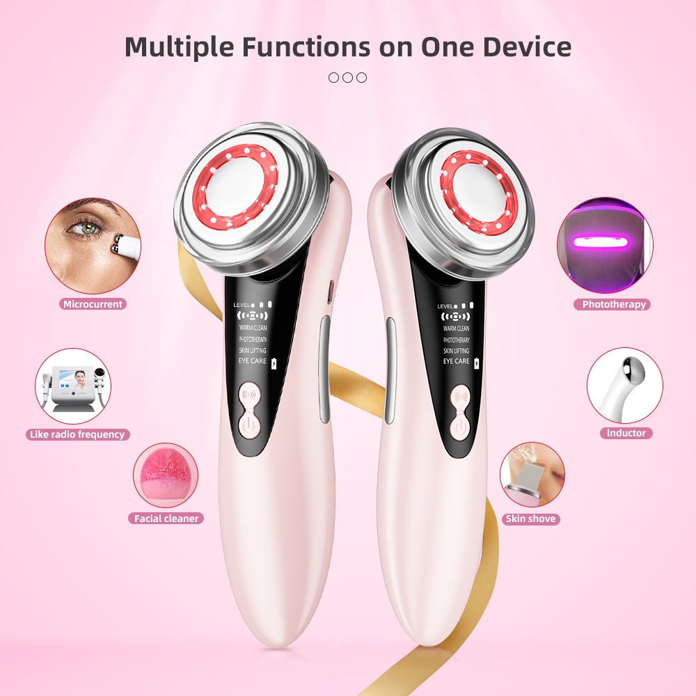 EMS Facial Massager Micro Current Beauty Face Massager Sonic Vibration ...