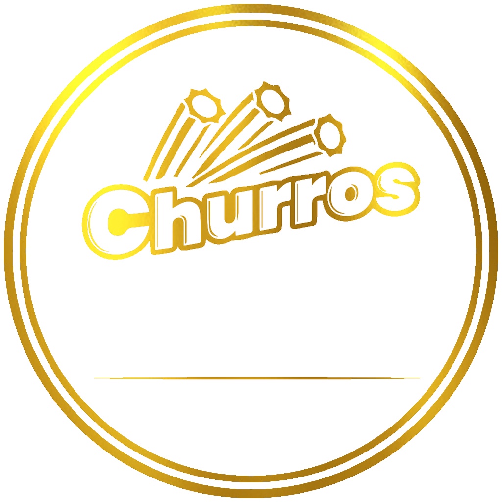 Etiqueta Adesiva "Churros" 45x45mm - 50un | Shopee Brasil