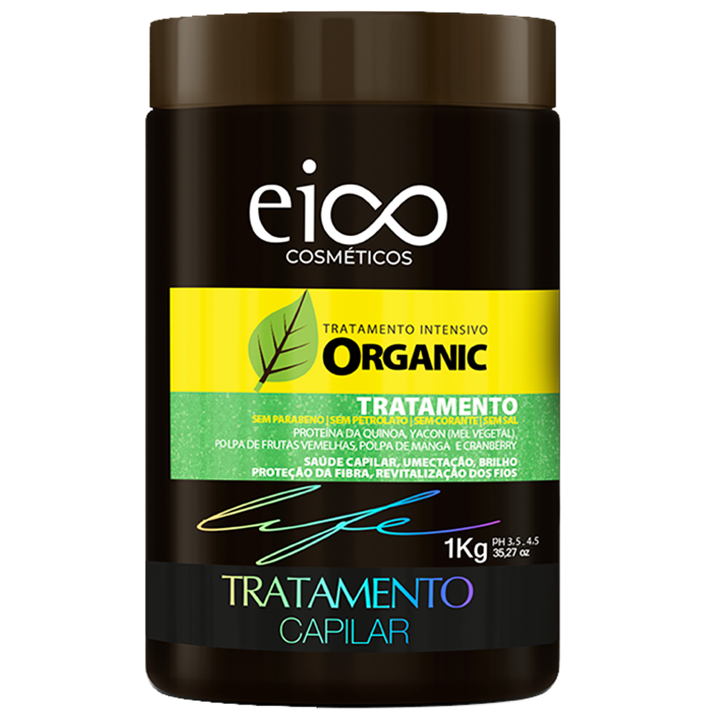 Eico Tratamento Intensivo Organic Máscara Capilar 1kg | Shopee Brasil