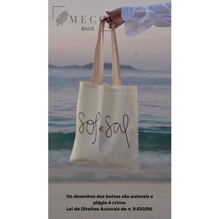 Ecobag Sol e Sal | Shopee Brasil