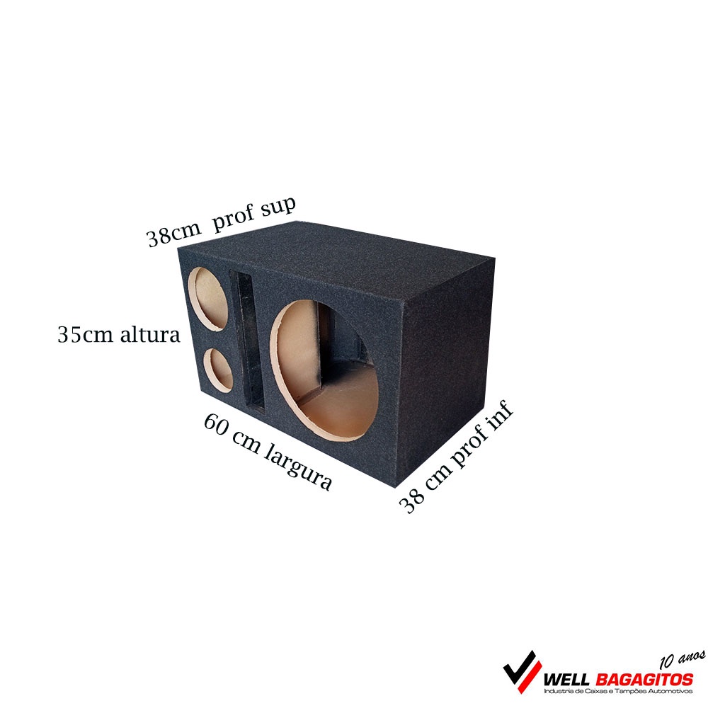 Caixa Trio 12 Cone Seco 50 Litros Pancadão | Shopee Brasil