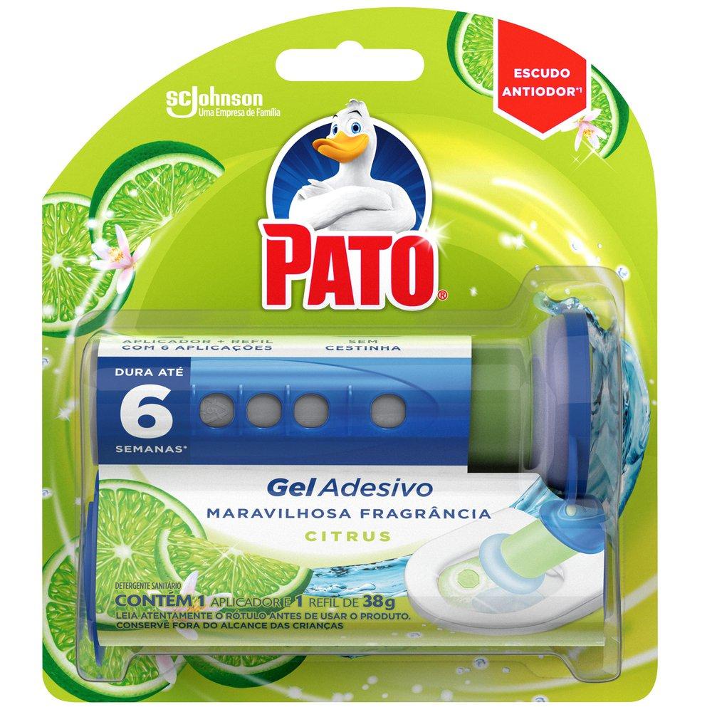 Detergente Sanitário Pato Gel Adesivo com Aplicador Citrus 38g | Shopee ...