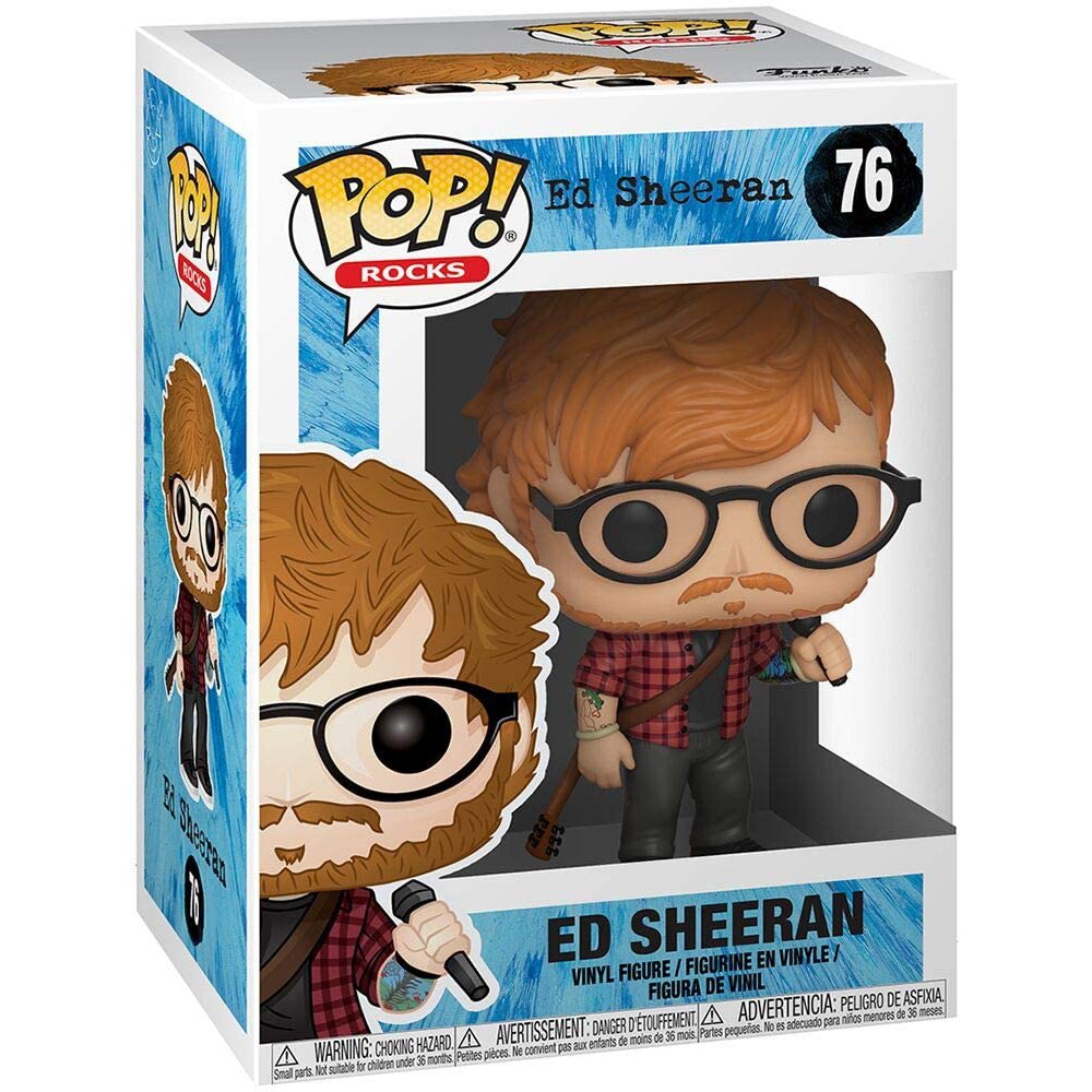 Boneco Funko Pop Rocks - Ed Sheeran #76 | Shopee Brasil