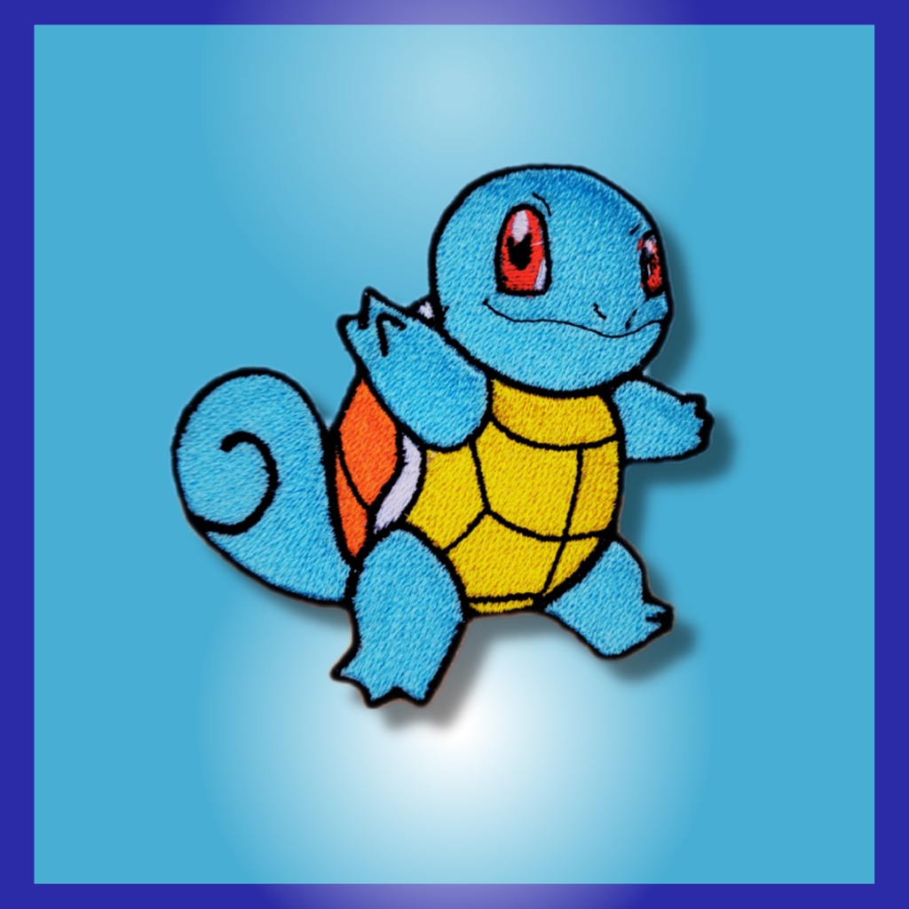 Pokemon Squirtle Patch bordado aplique termocolante | Shopee Brasil
