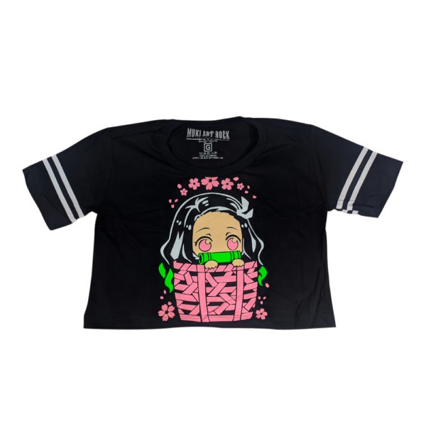 Cropped Top Faixa Anime Nezuko Criança Demon Slayer | Shopee Brasil