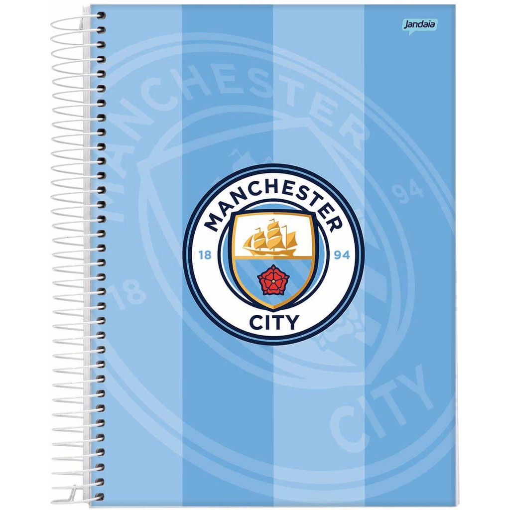 CADERNO MANCHESTER CITY - 1 MATERIA | Shopee Brasil