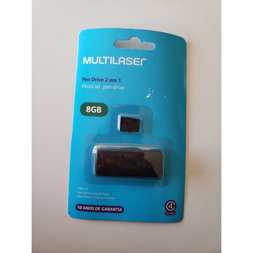 mini pen drive original multilaser (16 gigas) | Shopee Brasil