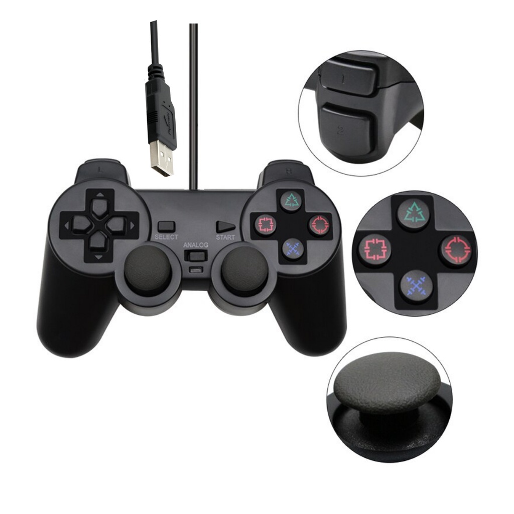 Controle Joystick Usb Games Retro Computador Ps2 Raspberry Promoção Pc ...