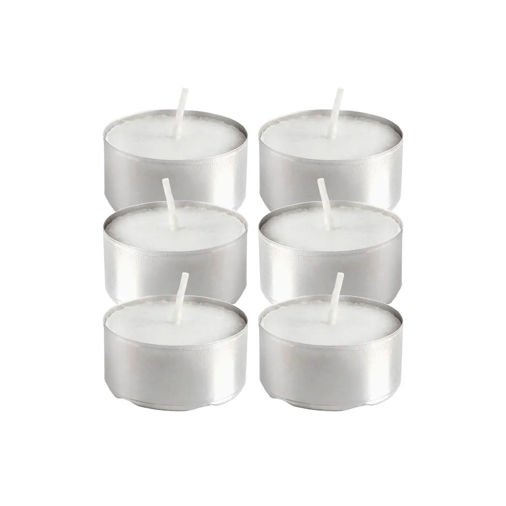 Kit 15 Velas Rechaud 2cm De Altura Com Suporte De Alumínio Decoração ...