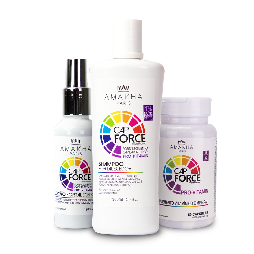 Kit Super Magic Hair - CapForce - Fortalecimento Capilar Intenso Pro ...