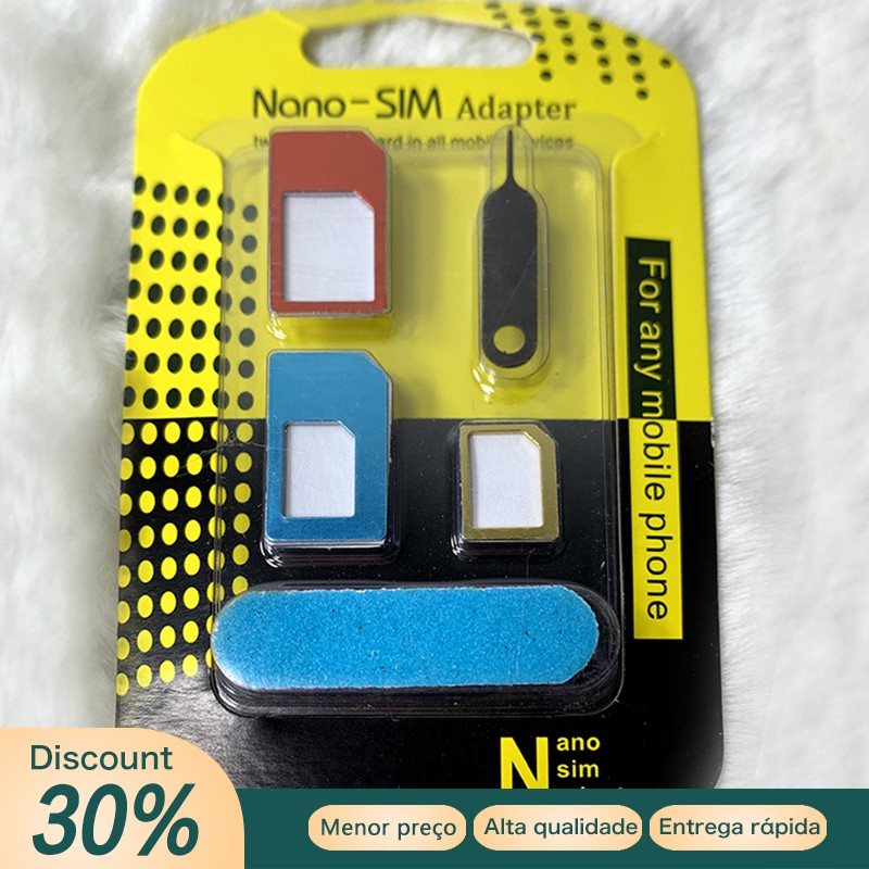 Cartão SIM conjunto 4 peças | Shopee Brasil