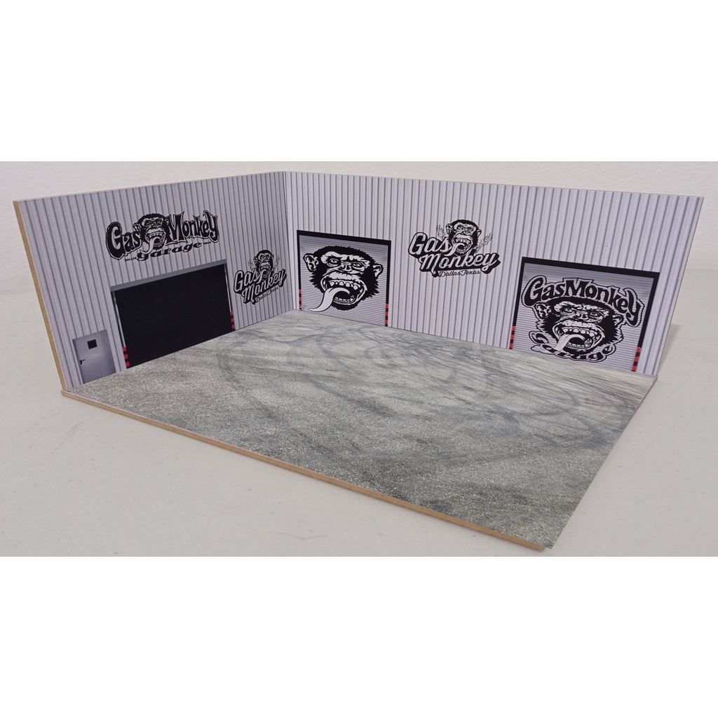 Garagem diorama hot wheels escala 1:64 ( Gas-Monkey ) | Shopee Brasil