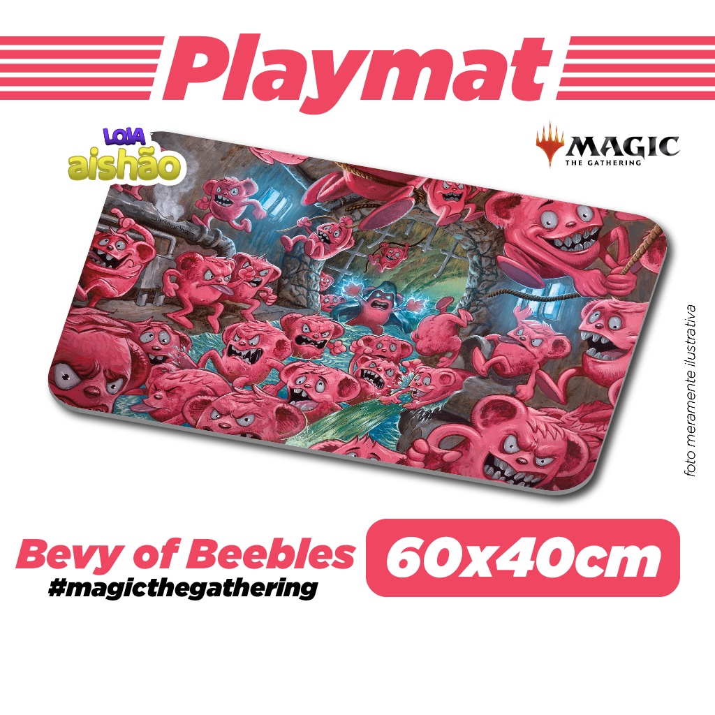 Playmat Bevy of Beebles - Magic the Gathering - 60x40cm - Faz a Boa!