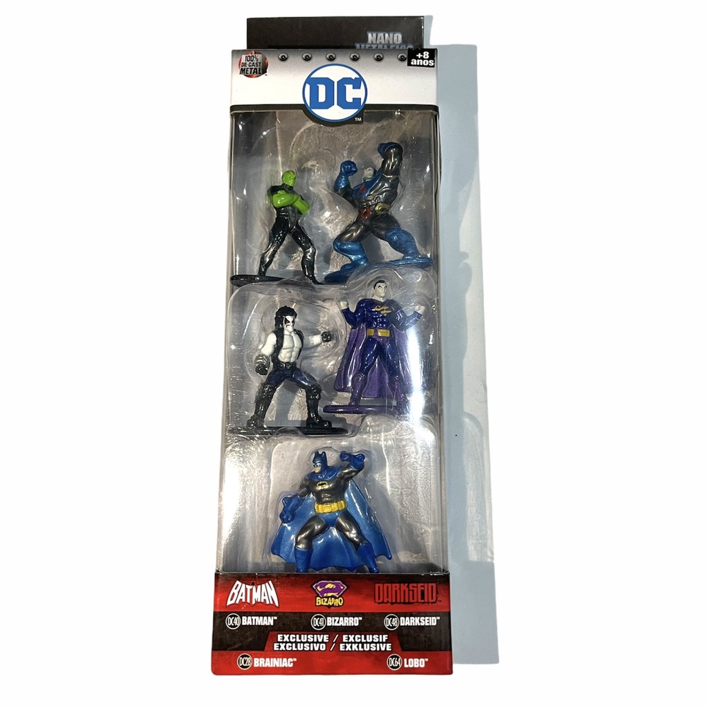 Nano Metalfigs - DC Comics - Batman (Pack B) - Pack com 5 Personagens ...