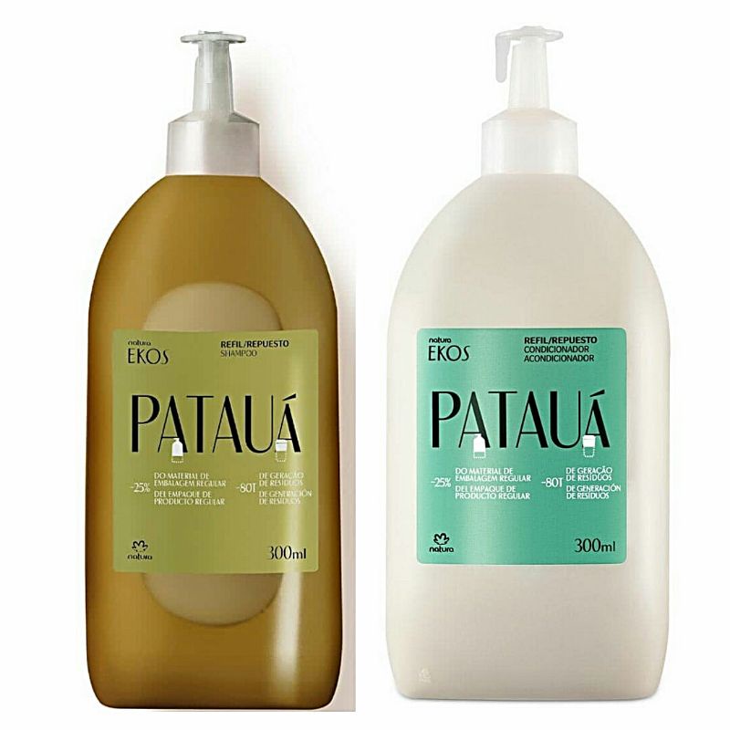 Refil Shampoo Pataua 300ml + Refil Condicionador Pataua 300ml Natura ...