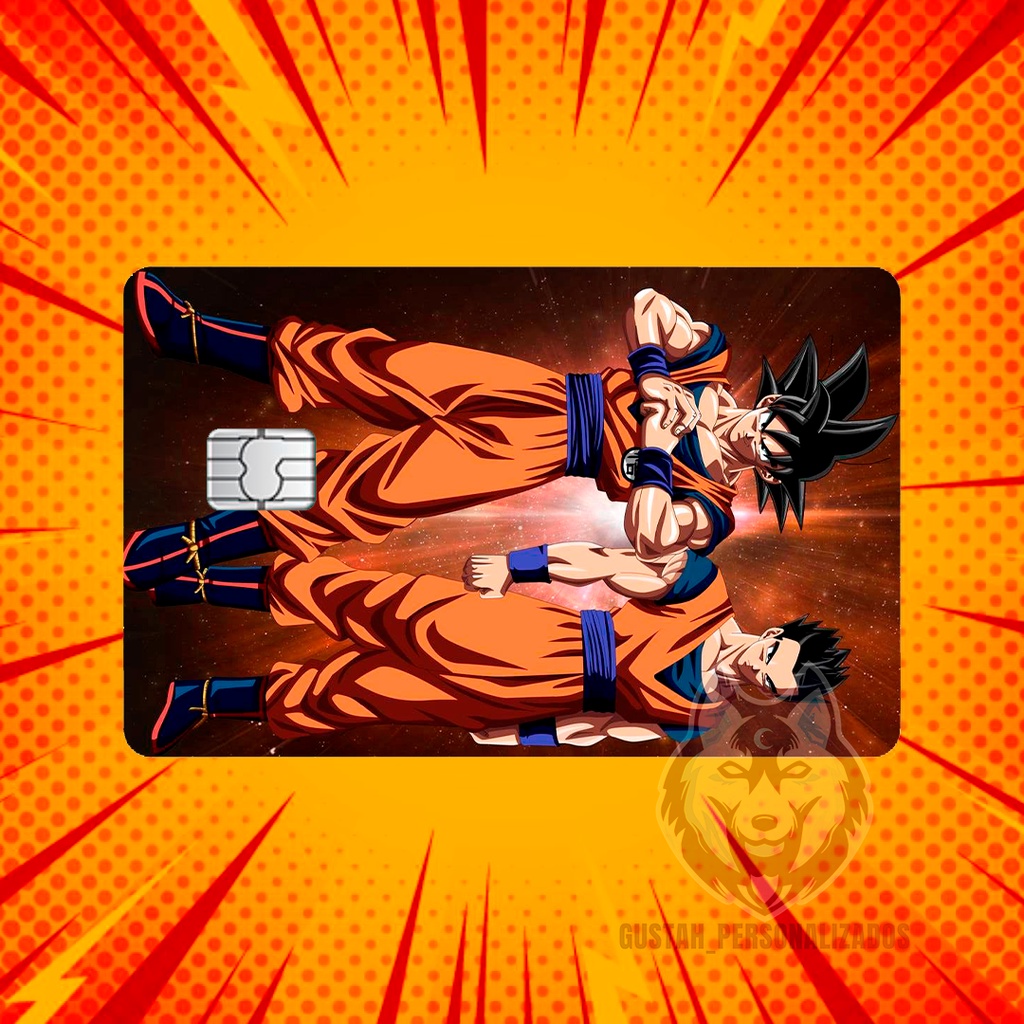 Adesivo para Cartão de Crédito e Débito, Skin com o tema Dragon Ball Z ...