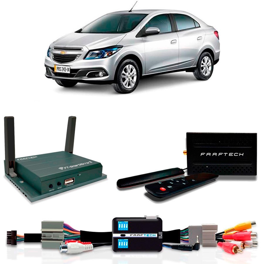 Interface de Video com TV Digital 1Seg e Espelhamento GM Prisma 2017 a 2019 | Shopee Brasil