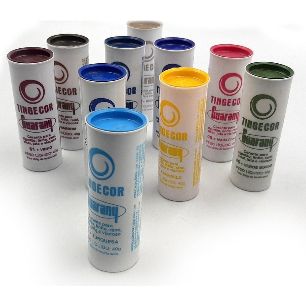 Tinta Para Tecido Corante Tintol/tintura/tingir - Tingecor 40g Guarany ...