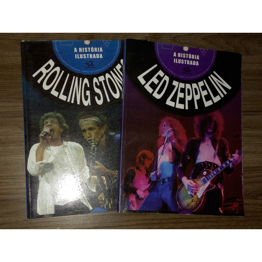 A História Ilustrada - Rolling Stones e Led Zeppelin | Shopee Brasil
