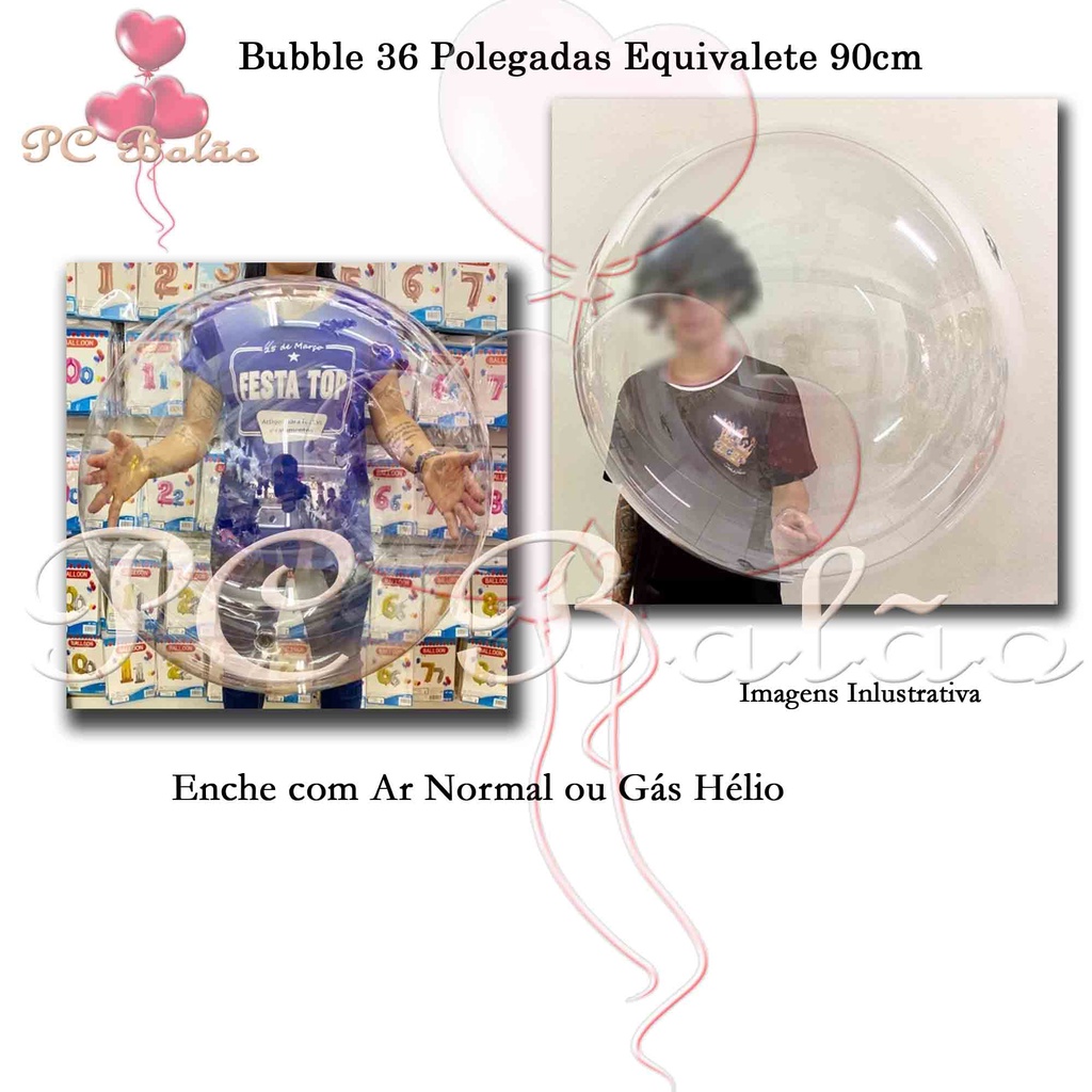 Balão Bubble Bolha Silicone 36 Polegada 90cm | Shopee Brasil